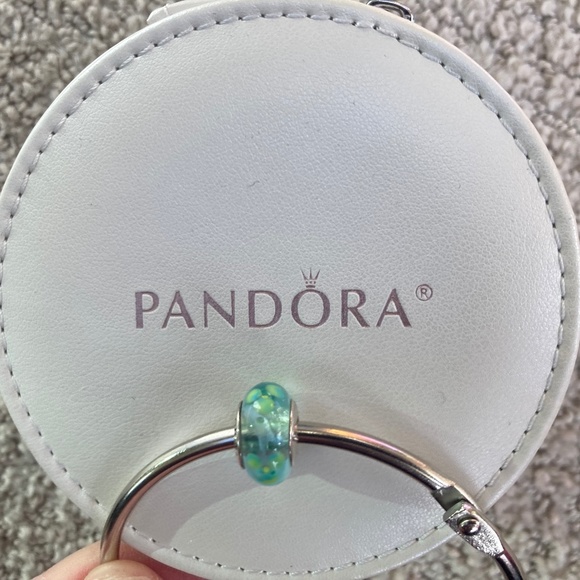 Pandora | Jewelry | Pandora Green Murano Bead | Poshmark